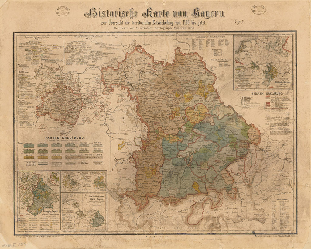 Konigreich Bayern Karte
